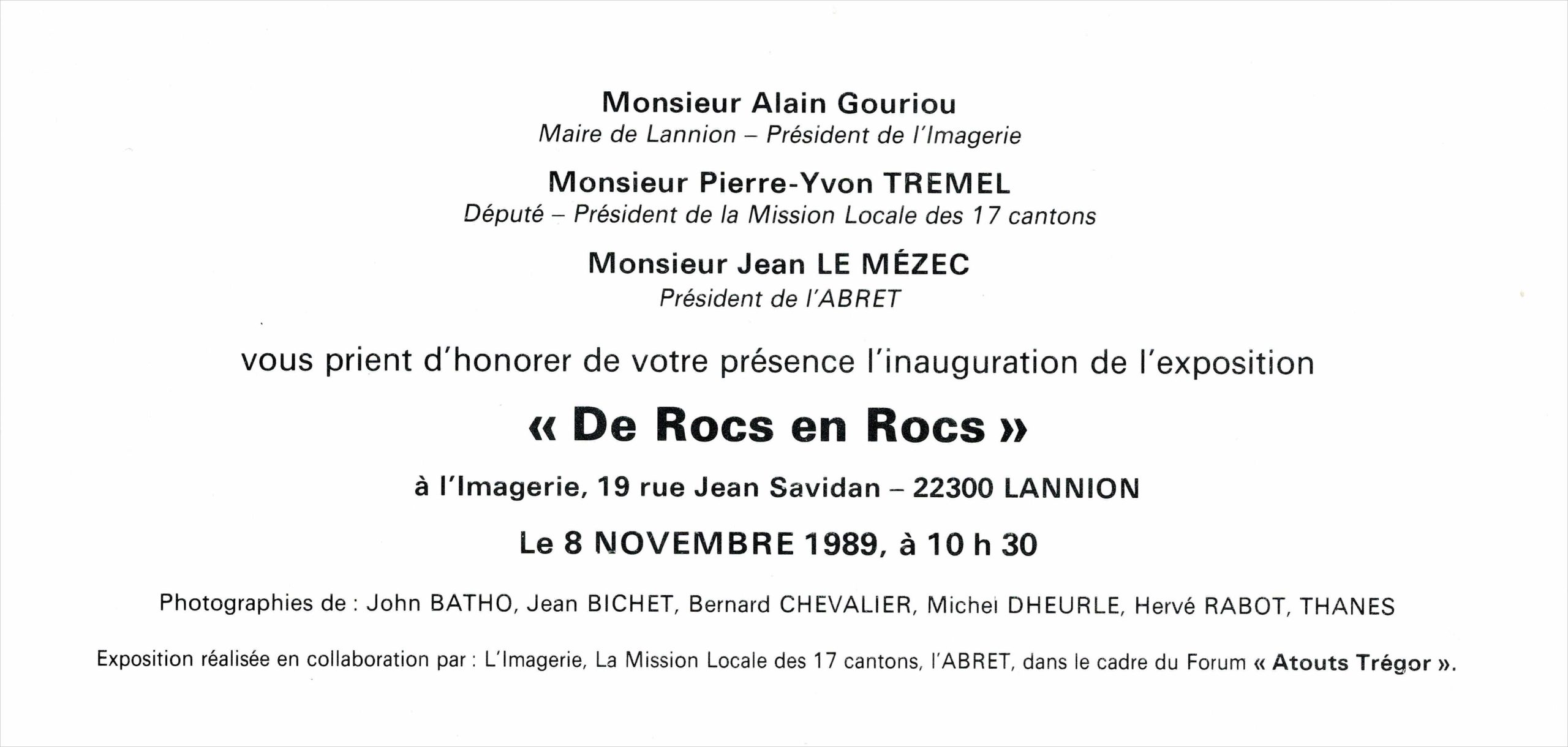 L'Imagerie centre d'art — De rocs en rocs