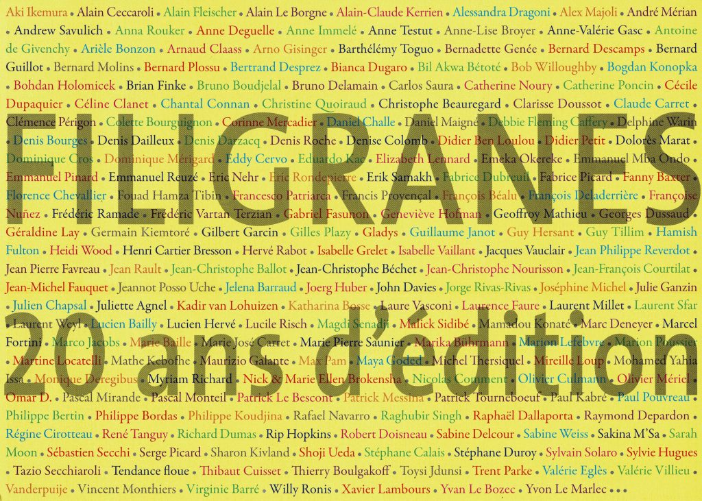 L'Imagerie centre d'art — Filigranes. 20 ans d’édition